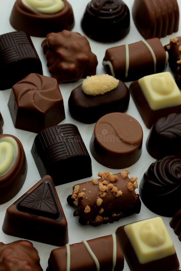 Different Sorts of Chocolates Stock Image - Image of gift, dark: 100892495