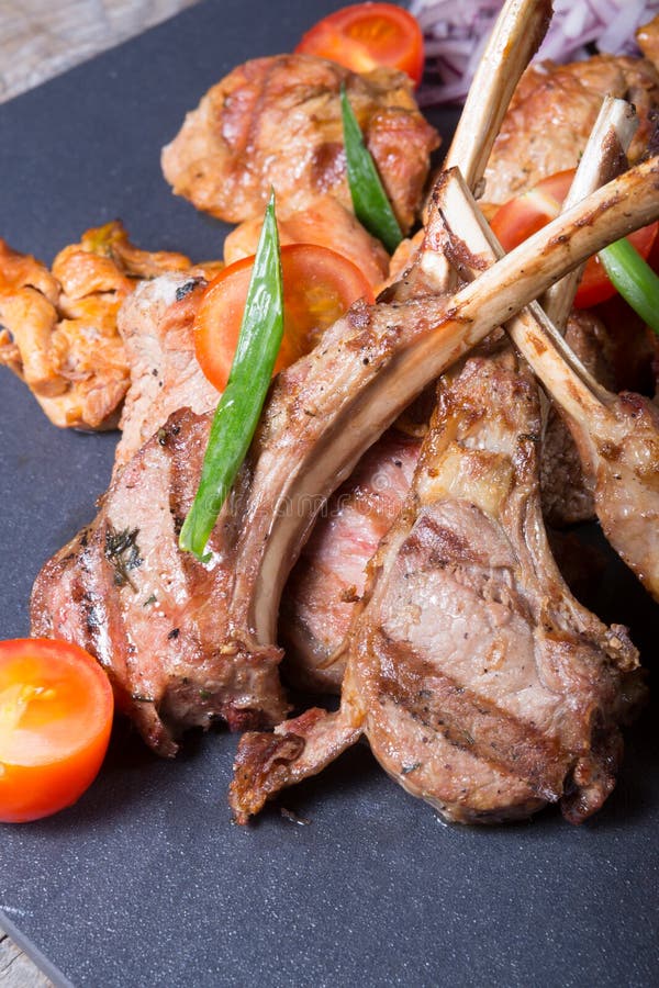 Different Sorts of Grilled Meat Stock Image - Image of lamb, beef: 74540949