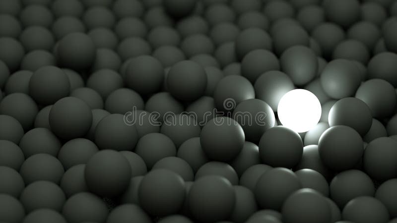 Different - Special One Shing among Others Stock Illustration ...