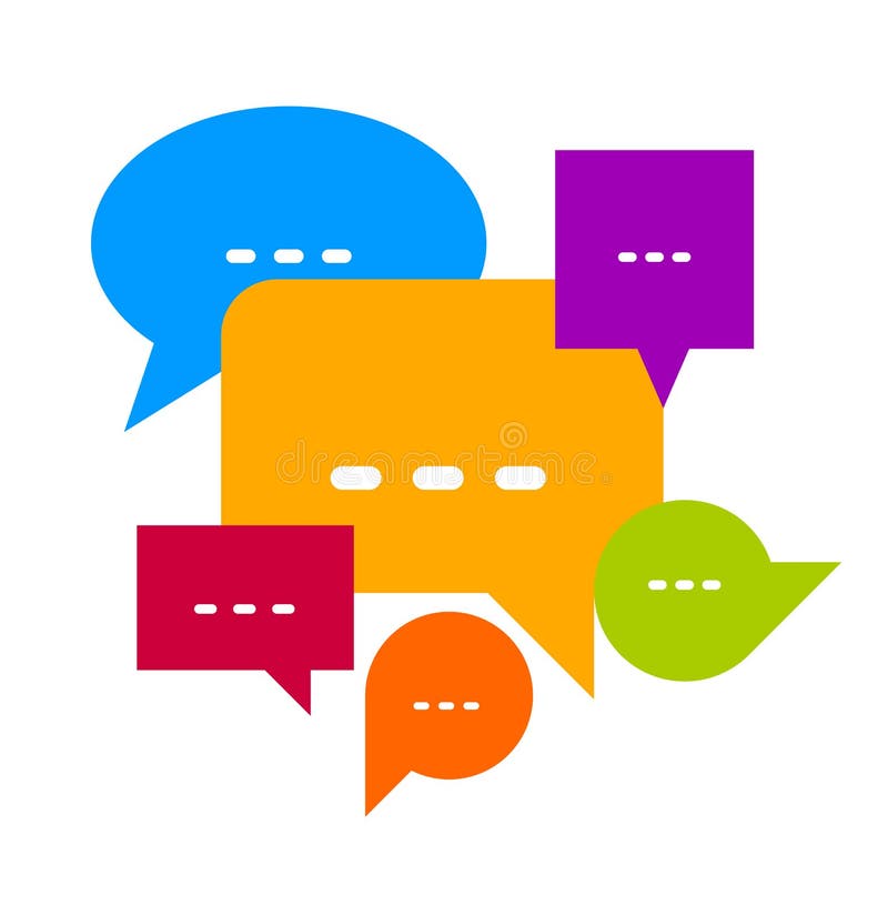 Public Discussion and Brainstorming Vector Concept Shown with Cloud ...