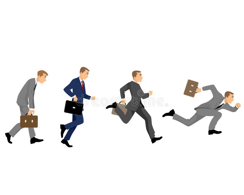 Different Speed in Business Stock Vector - Illustration of inspiration ...