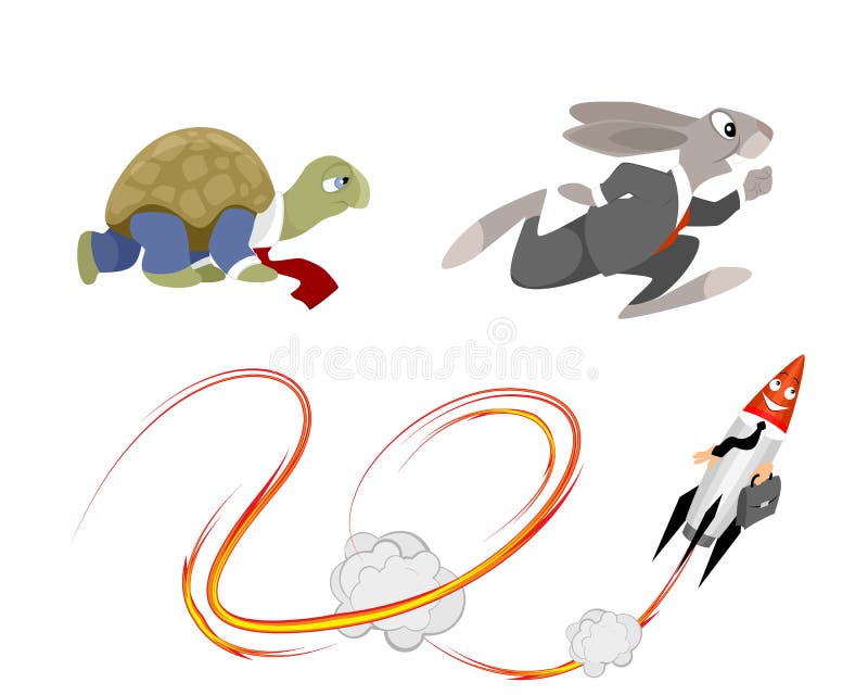 Rabbit Turtle Speed Stock Illustrations – 47 Rabbit Turtle Speed Stock ...
