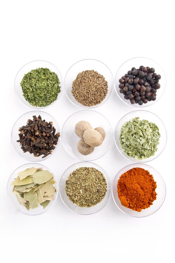 Different spices stock image. Image of parsley, powder - 24253145