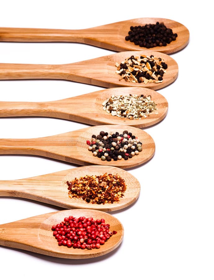 Different spices stock photo. Image of pepper, salt, nutmeg - 25560876