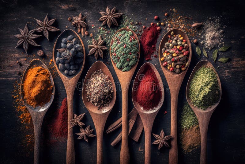 Spices Old Spoons Stock Illustrations – 47 Spices Old Spoons Stock ...