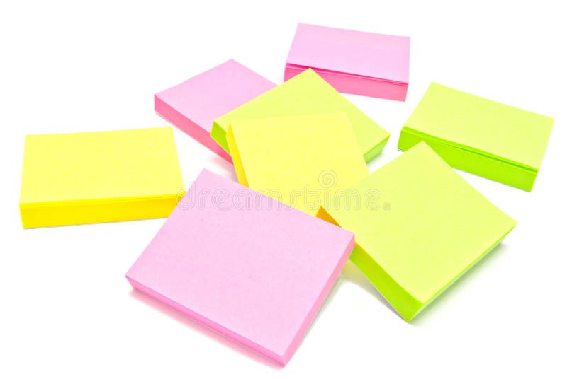 Different sticky notes stock photo. Image of stack, school - 50242674