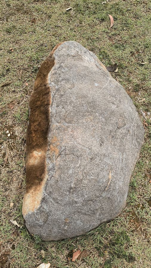 Different Stone with Brown Stain on the Side Stock Image - Image of ...