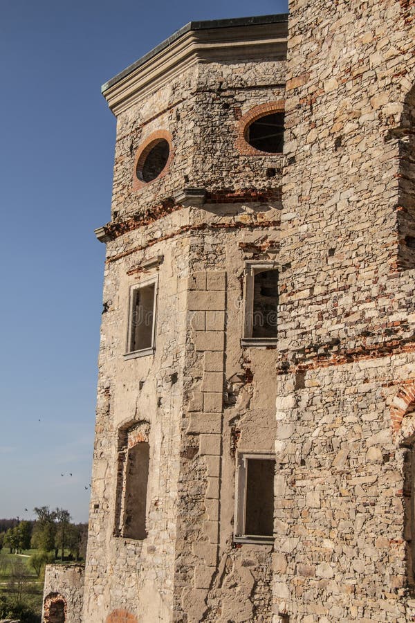 One of the Tower in the Krzyztopor Castle Stock Photo - Image of topór ...