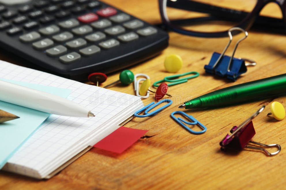 Different Study Equipment Ready for School Stock Image - Image of ...