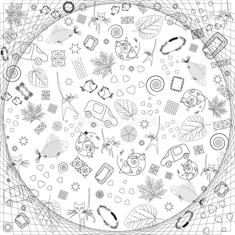 Different Style Design Elements.a Pattern of Different Shapes Stock ...