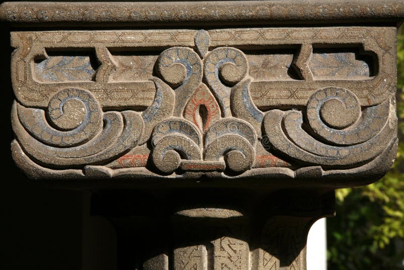 Arabic Columns of Al Andalus, Malaga, Andalusia, Spain Stock Photo ...