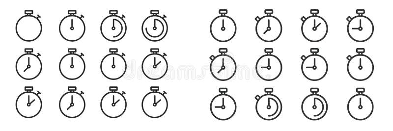 Multiple Stopwatches Stock Illustrations – 6 Multiple Stopwatches Stock ...
