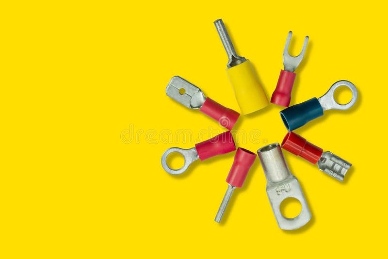 Different Types Electrical Connectors Terminals Stock Photos - Free ...
