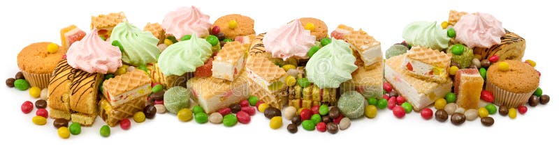 Different sweets stock illustration. Illustration of closeup - 56758477