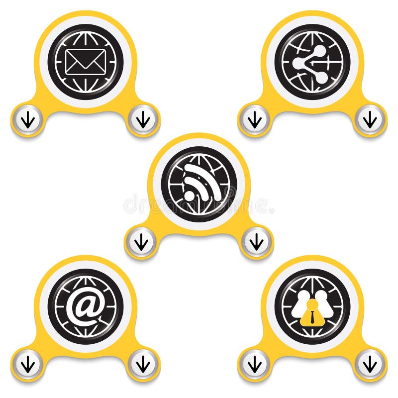 Different symbols stock illustration. Illustration of planet - 66407041