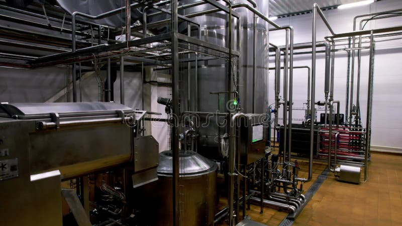 Different Tanks for Chemical Materials Processing at Plant Stock Video ...