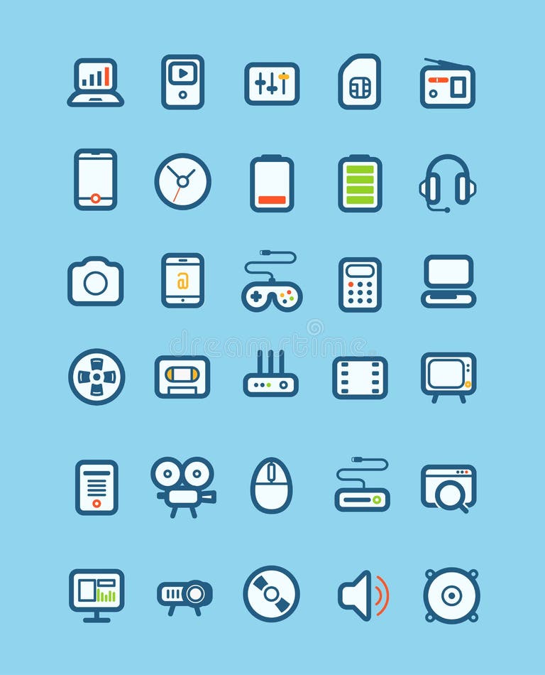 Tech Equipment Icons Icon Stock Illustrations – 8,248 Tech Equipment ...