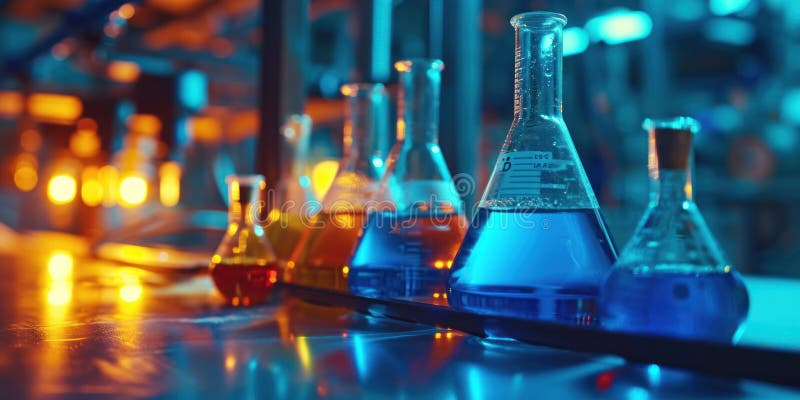 Different Test Tubes with Liquid in the Laboratory, Science Week ...