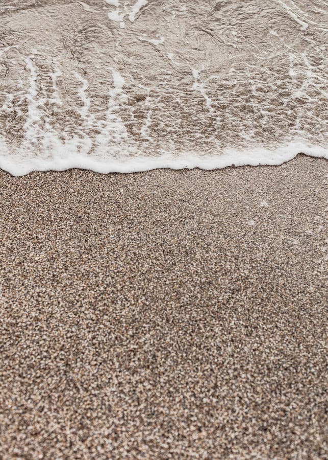 Different Texture on the Beach - Water and Sand, Stones and Pebbles ...