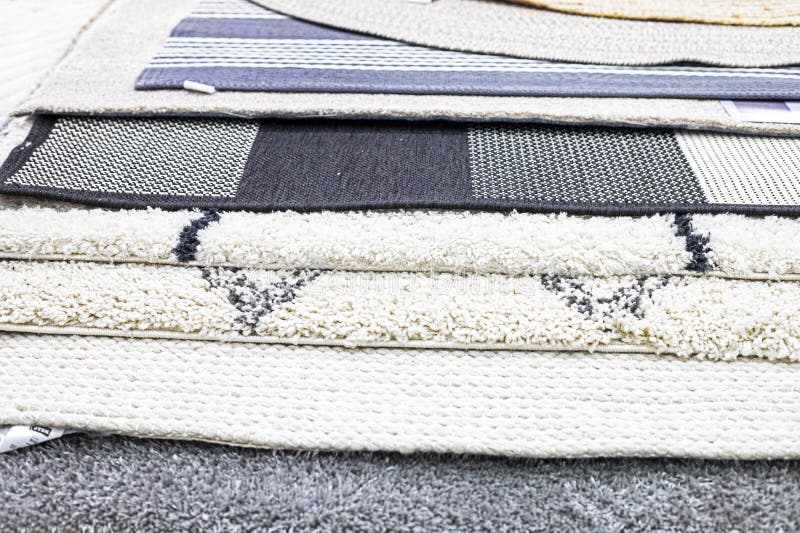 Different Textures and Colors of Carpet Sections Stock Image - Image of ...