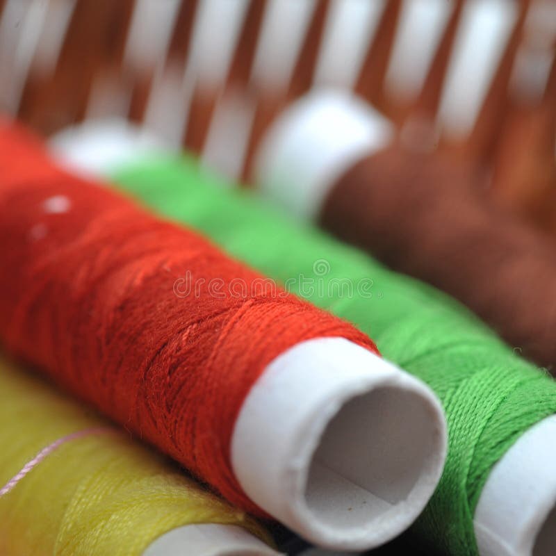 Different Threads on the Table Stock Photo - Image of industry, greater ...