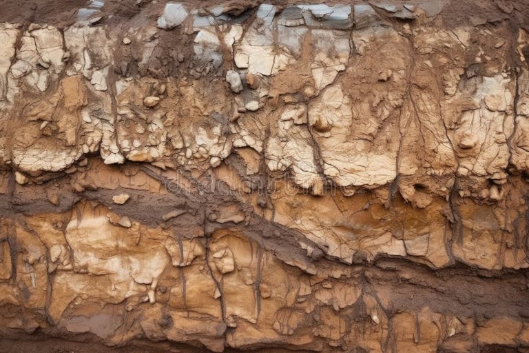 Different Tones of Brown in Mud Layers Stock Photo - Image of textures ...