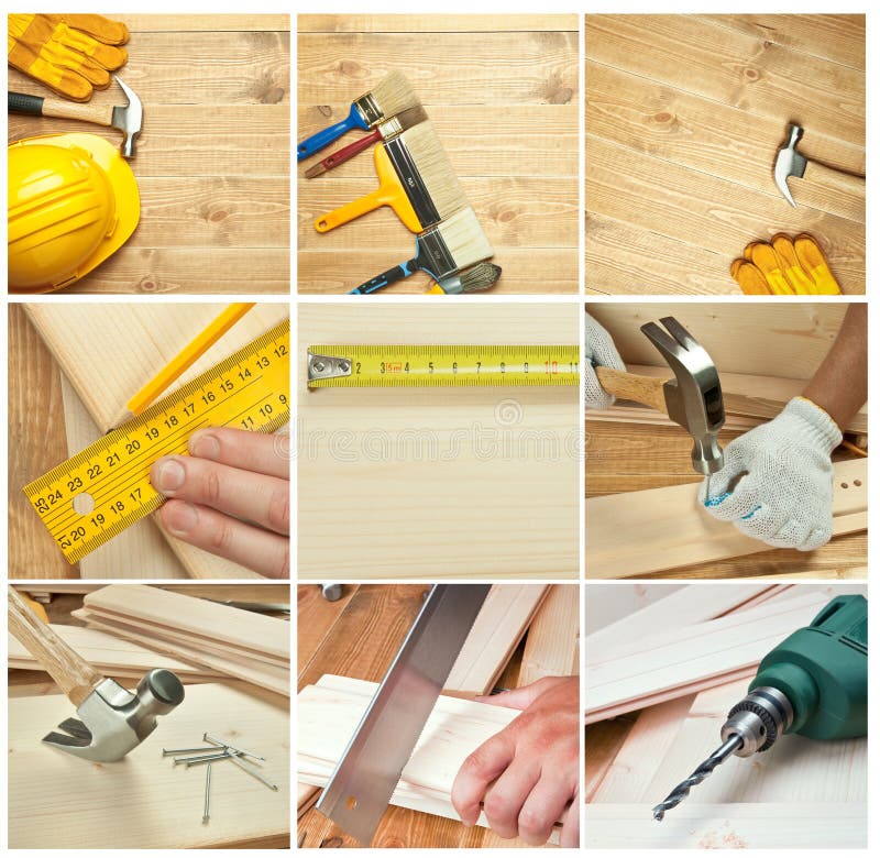Tools collage stock photo. Image of closeup, handyman - 20645890