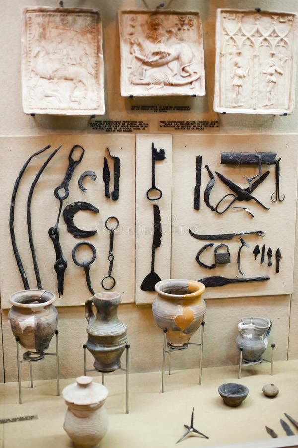Different tools in museum editorial stock image. Image of ancient ...