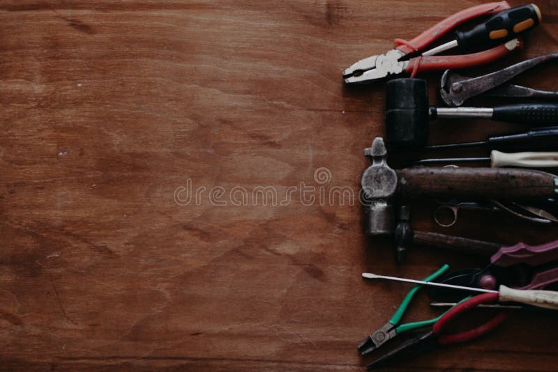 Different Tools for Repair and Construction Work Stock Image - Image of ...