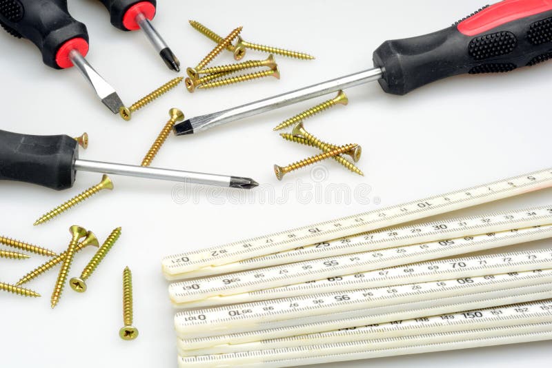 Different tools stock photo. Image of homework, screws - 36620088