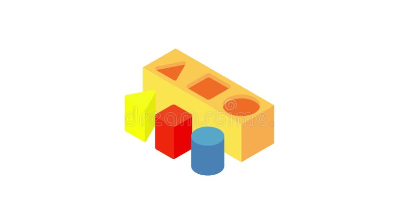 Different Toy Blocks Icon Animation Stock Video - Video of interest ...