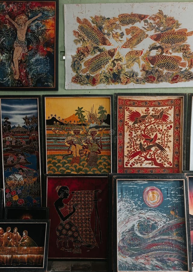 A Different Traditionally Picture Made by Hand Stock Image - Image of ...