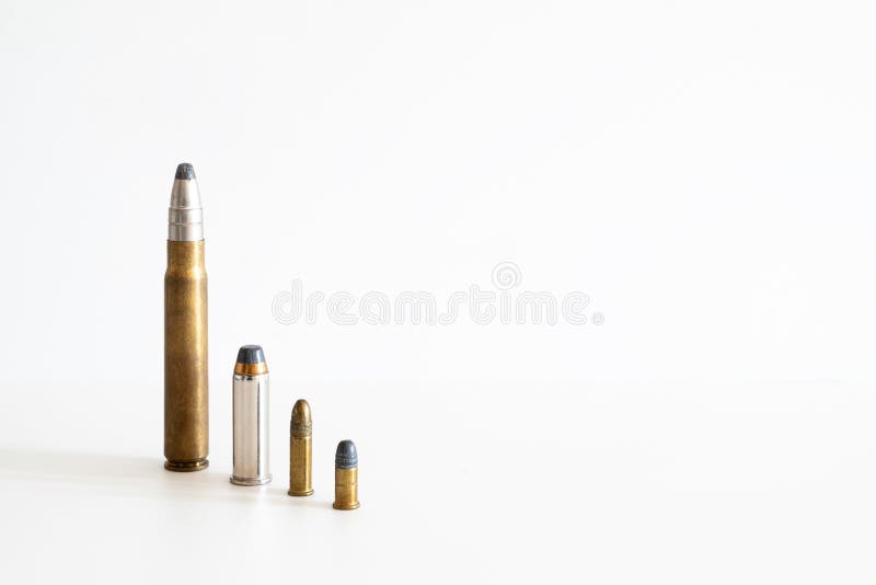 Different Type of Bullets Isolated Over a White Background Stock Image ...