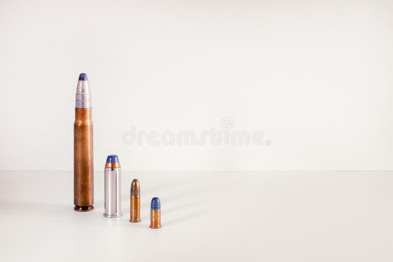 Different Type of Bullets Isolated Over a White Background Stock Image ...