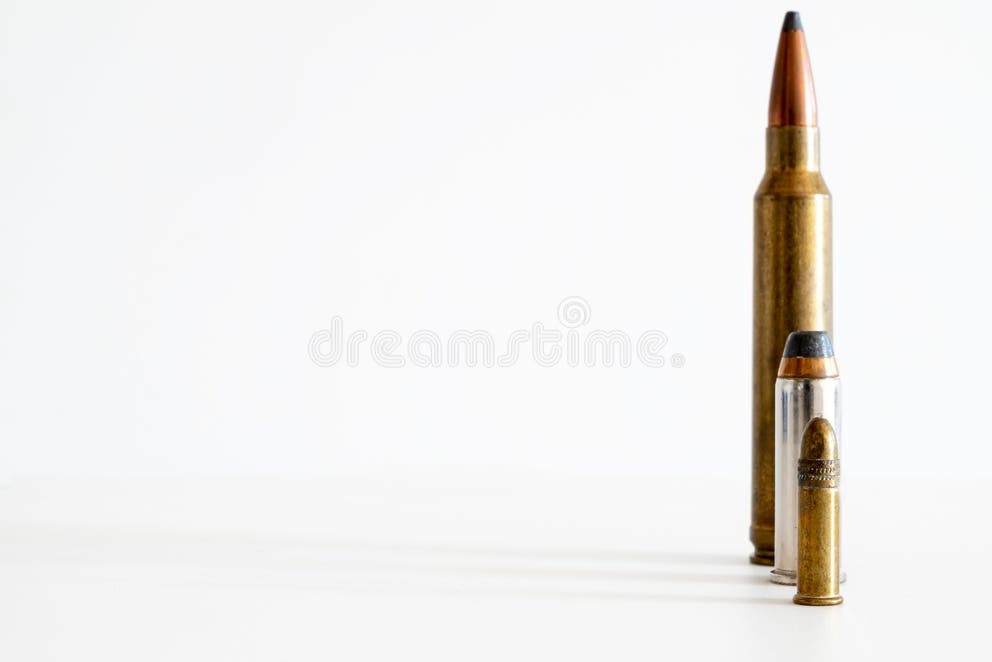 Different Type of Bullets Isolated Over a White Background Stock Image ...