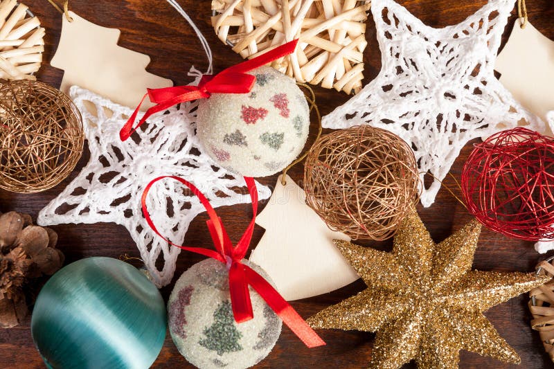 Different Type of Christmas Decorations Stock Photo - Image of design ...