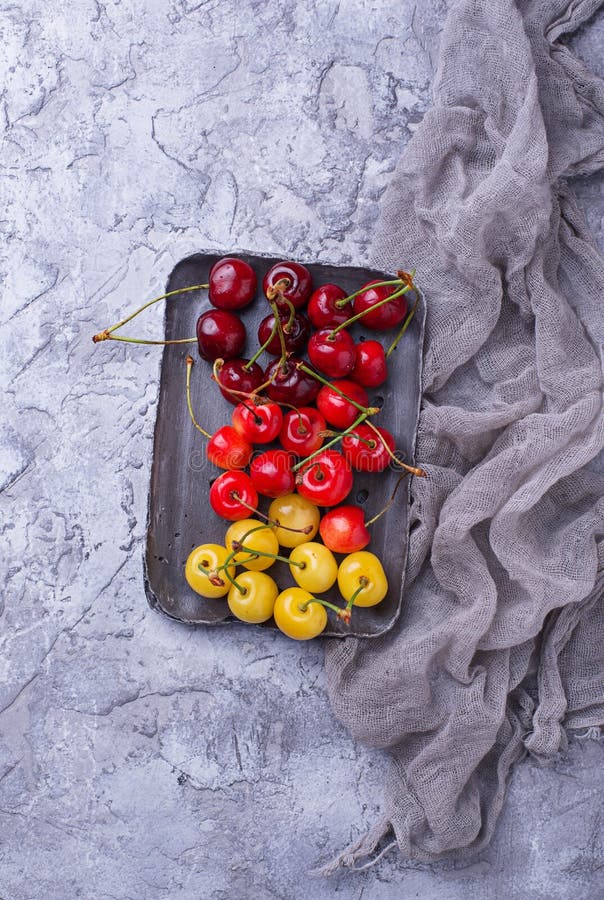 Different Type of Colorful Cherries Stock Photo - Image of cherries ...