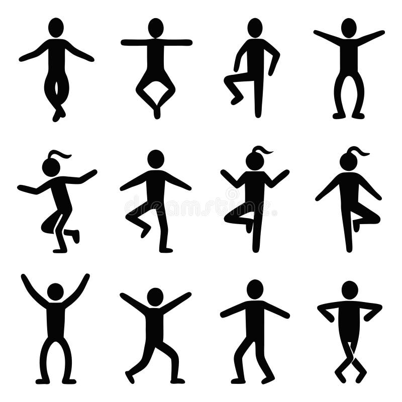 Different Type of Human Activities Silhouette Stock Vector ...