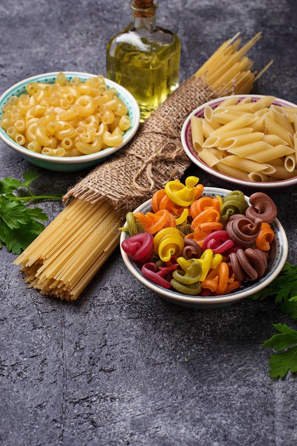 Different Type of Italian Pasta Stock Image - Image of italian, variety ...