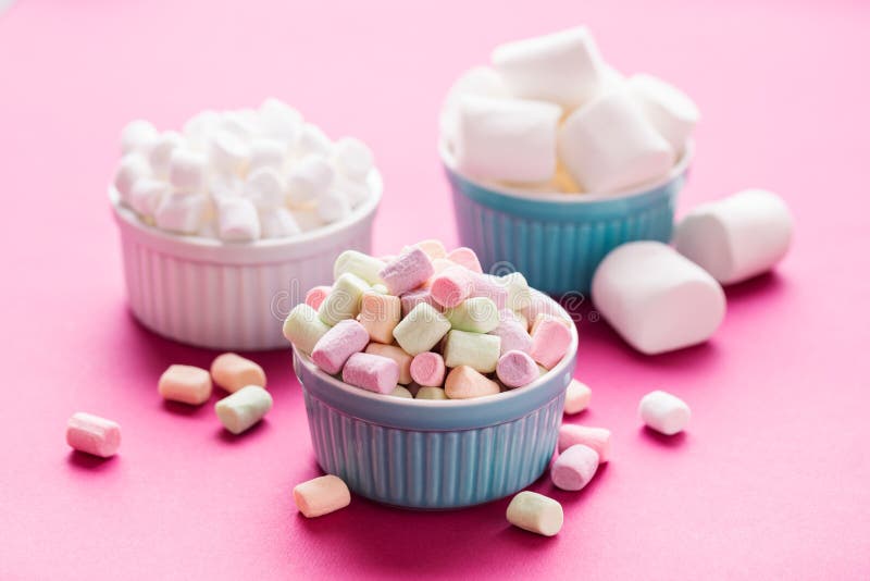 Different Type of Marshmallows Stock Photo - Image of marshmallow ...