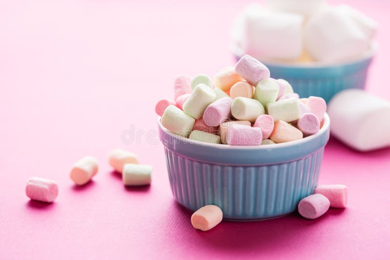 Different Type of Marshmallows Stock Photo - Image of dessert, candy ...