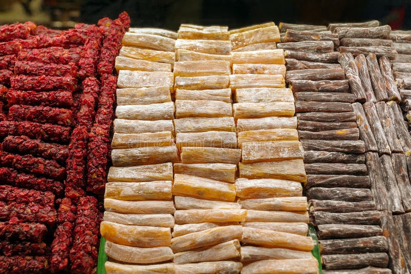 Different Type of Turkish Sweets on Display at Grand Bazaar, Istanbul ...