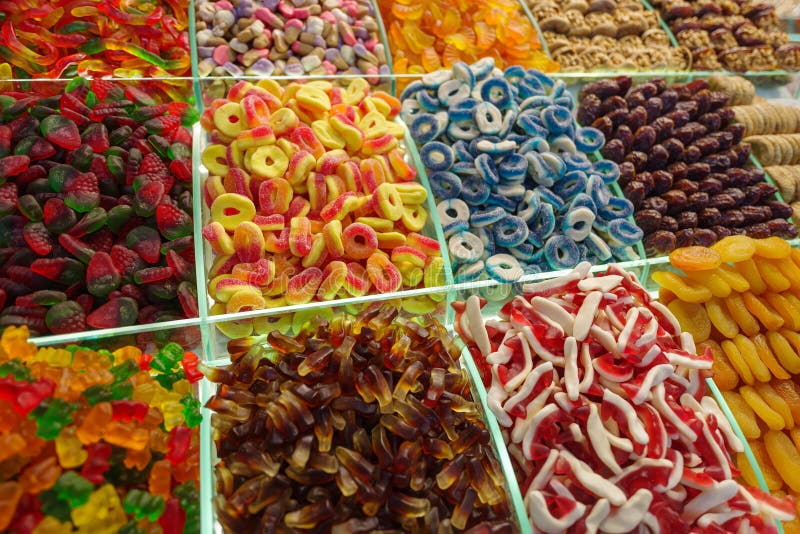 Different Type of Turkish Sweets on Display at Grand Bazaar, Istanbul ...