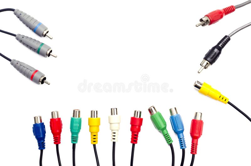 Different Types of Audio and Video Cables Stock Image - Image of cables ...
