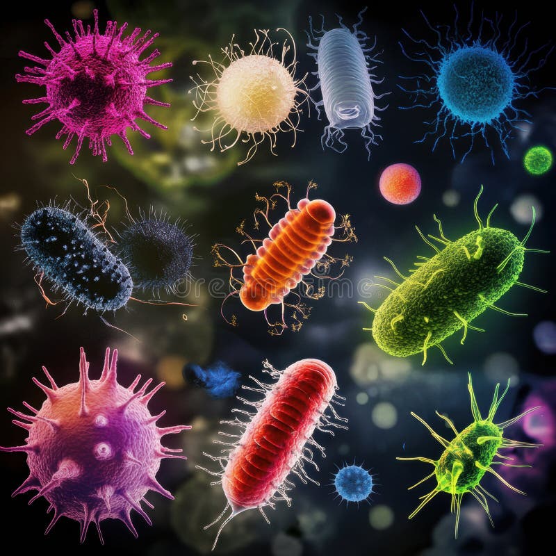 Evolution of Bacteria in Various Forms Showcasing Diversity and ...