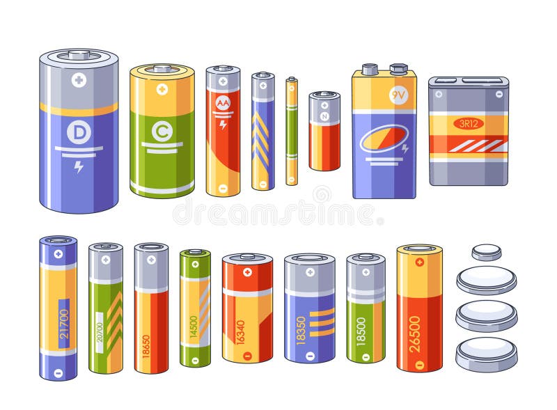 Set Batteries Different Sizes Stock Illustrations – 46 Set Batteries ... Set Batteries Different Sizes Stock Illustrations – 46 Set Batteries ...