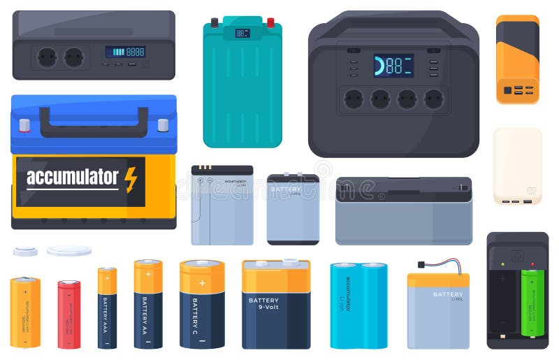 Different Types of Battery Chargers. Powerful Accumulators for ...