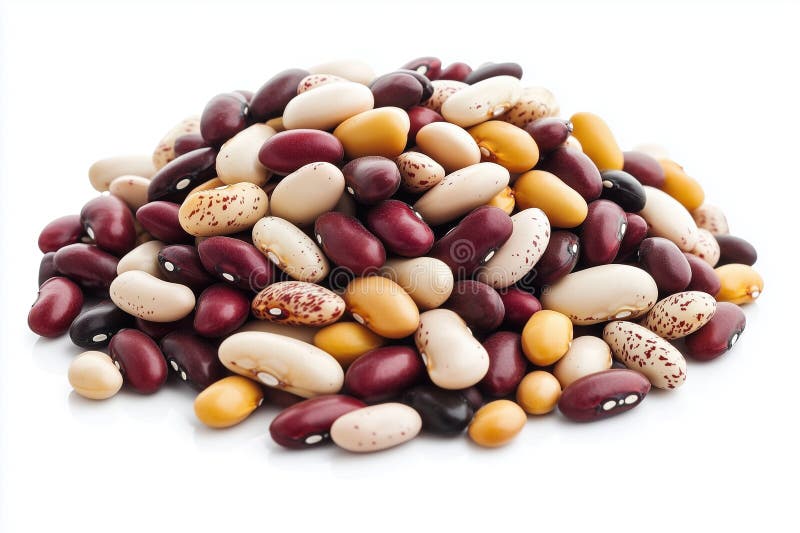 Different Types of Beans Mixed Up Top View Ai Photo Stock Illustration ...