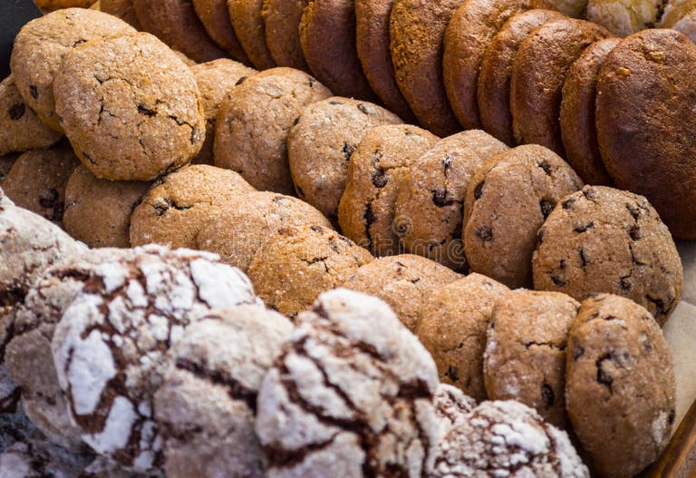 Different Types of Biscuits. Stock Image - Image of crunchy, closeup ...