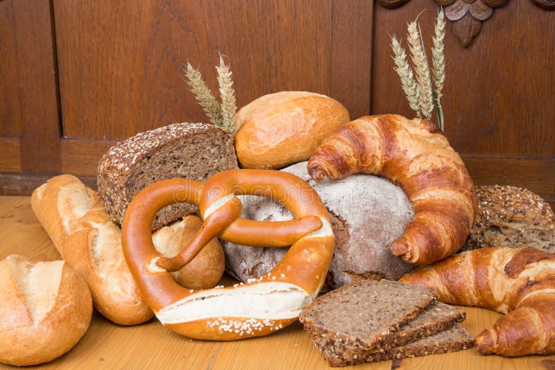 Different Types of Bread and Bakery Products Stock Image - Image of ...